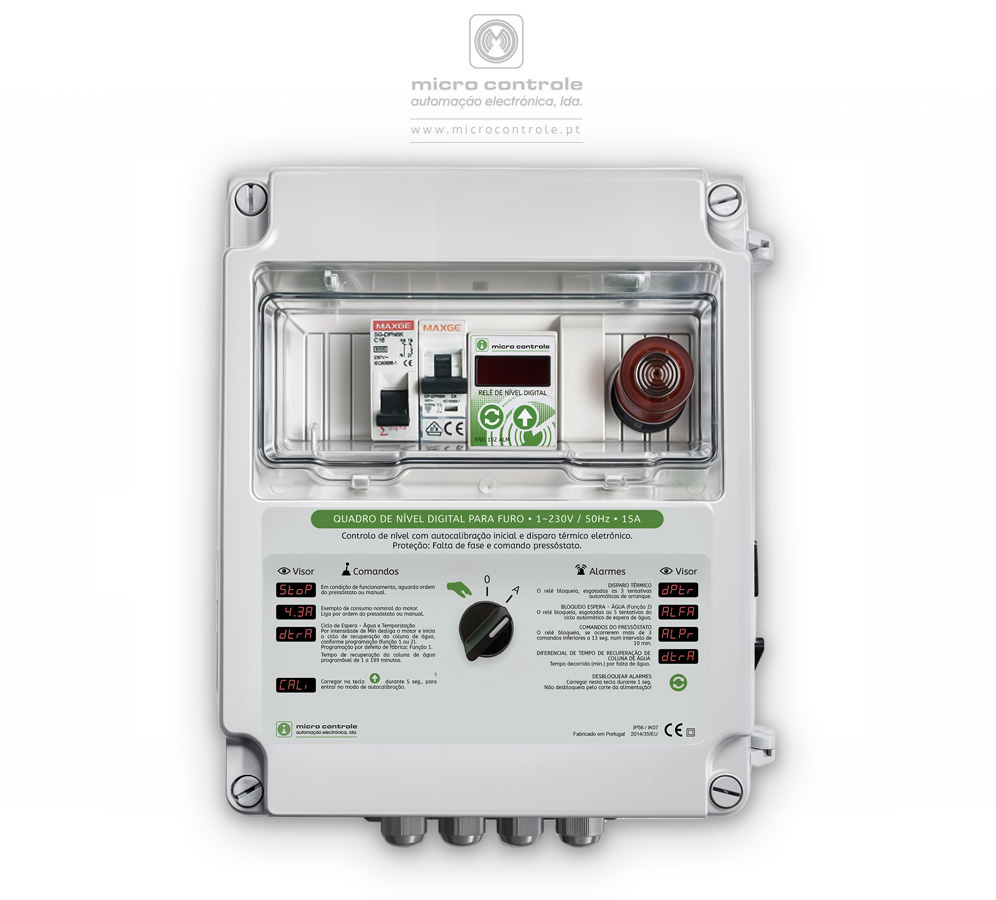 Digital level control box, Premium - QND 100 P - micro controle