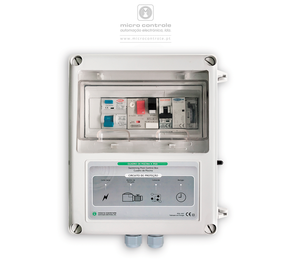 Swimming pool control board - PSD - micro controle